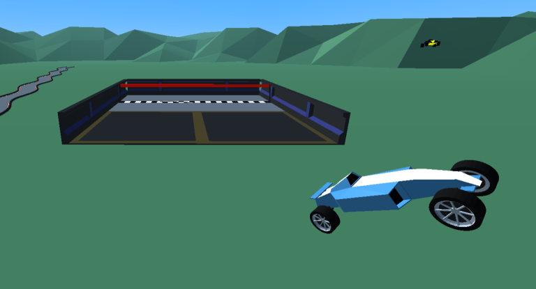 Polytrack game custom track - far jump
