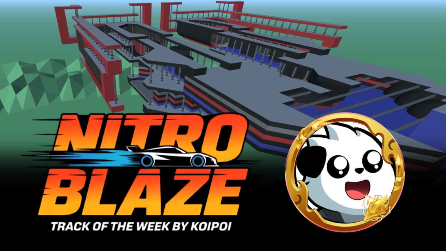 Polytrack game custom track - Nitro Blaze