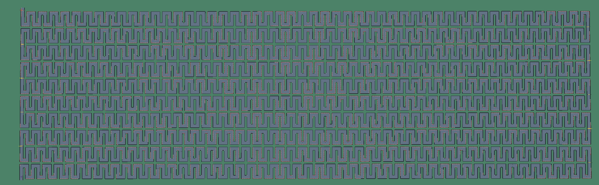 Polytrack game custom track - 1000 turns