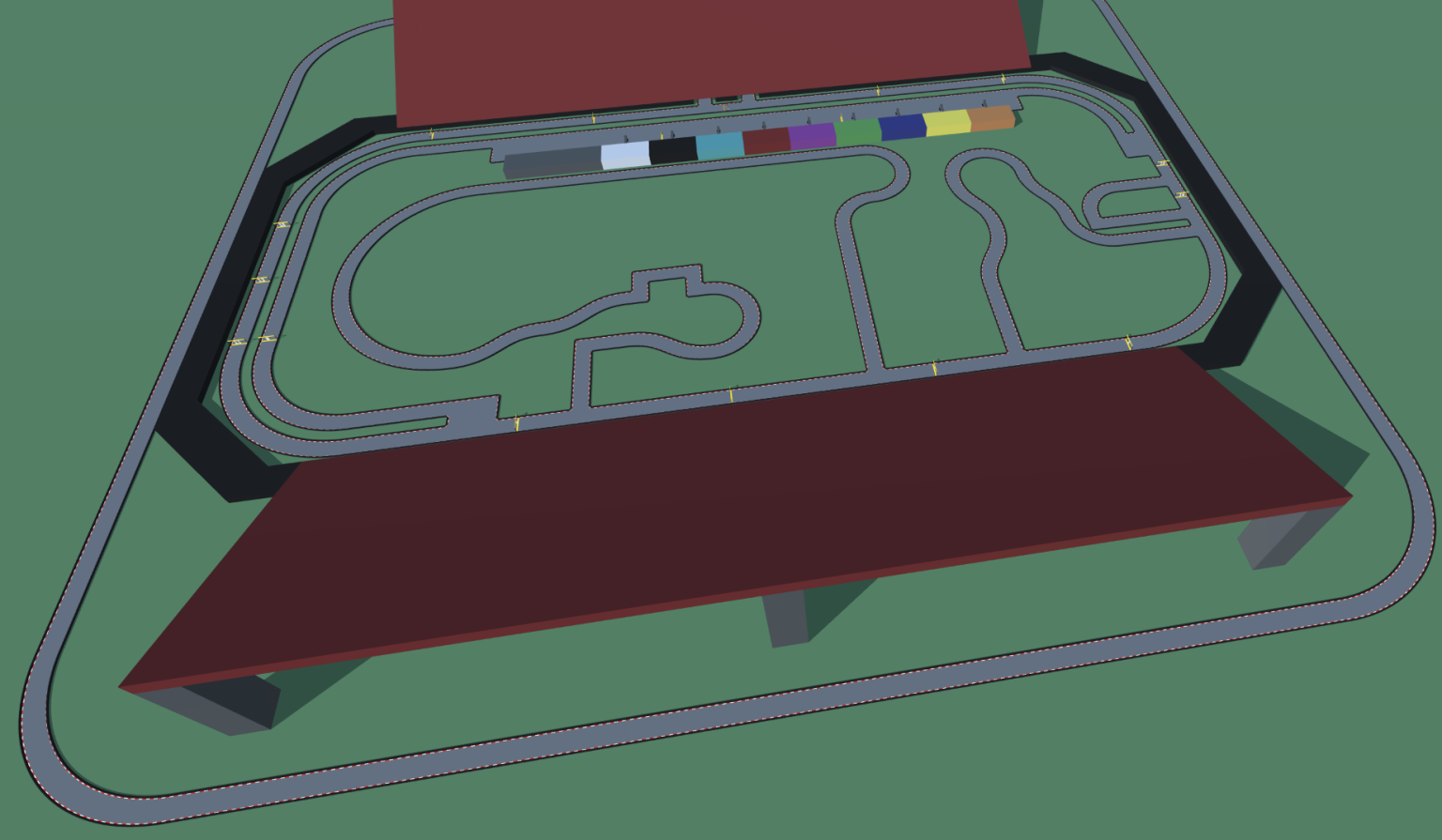 Polytrack game custom track - Zeech Superspeedway (Revamped)