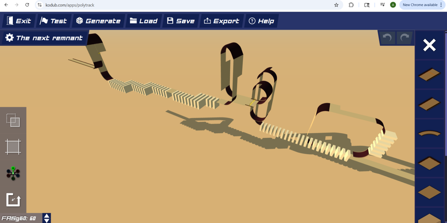 Polytrack game custom track - The Next Remant