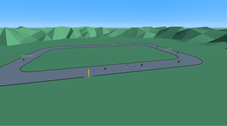 Polytrack game custom track - Oval thinggy
