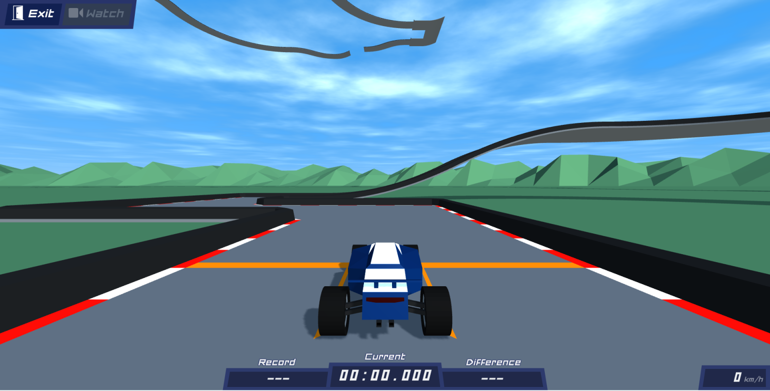 Polytrack game custom track - Only up