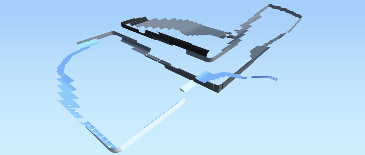 Polytrack game custom track - Midori Remake