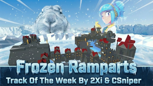 Polytrack game custom track - Frozen Ramparts