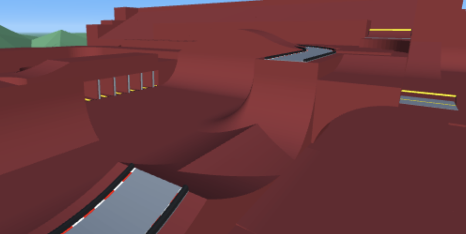 Polytrack game custom track - red planet 3